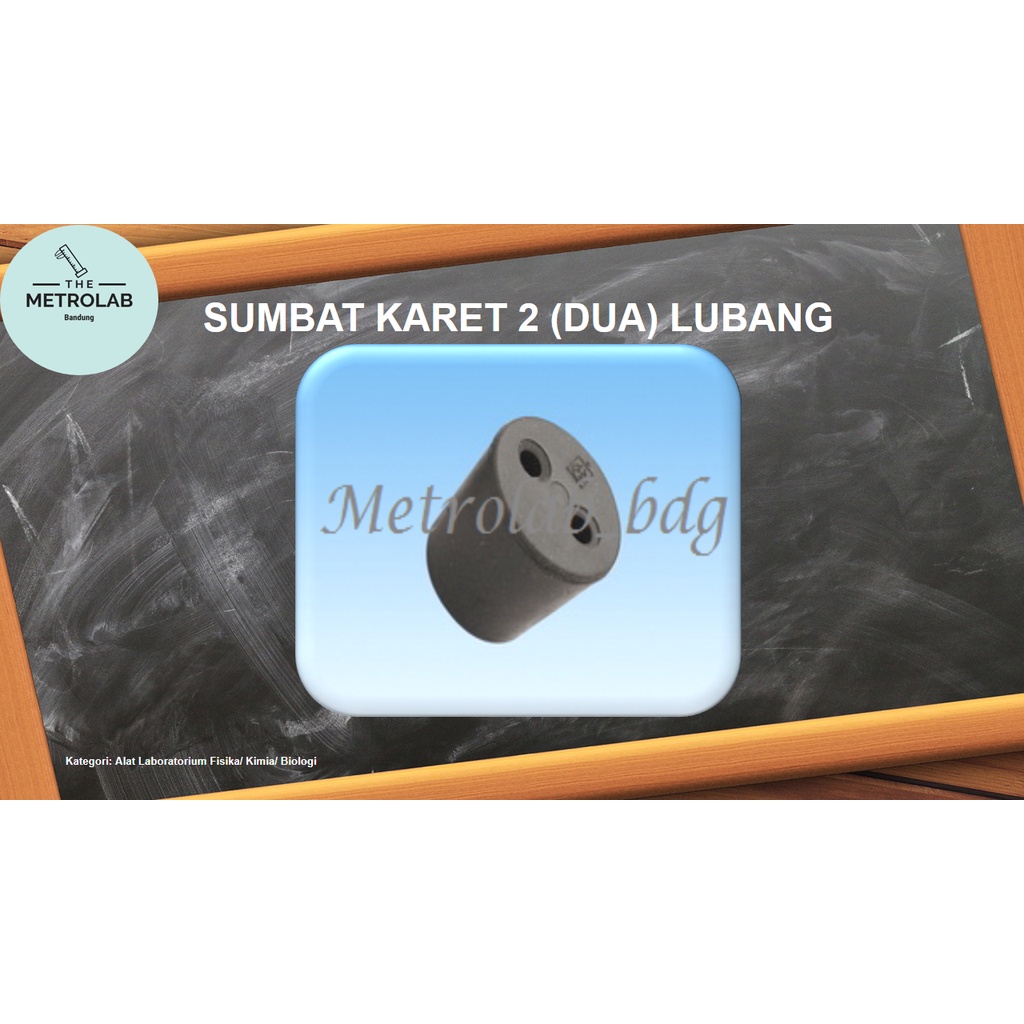 Jual Sumbat Karet 2 Lubang | Rubber Stopper with Two Holes | Variasi ...