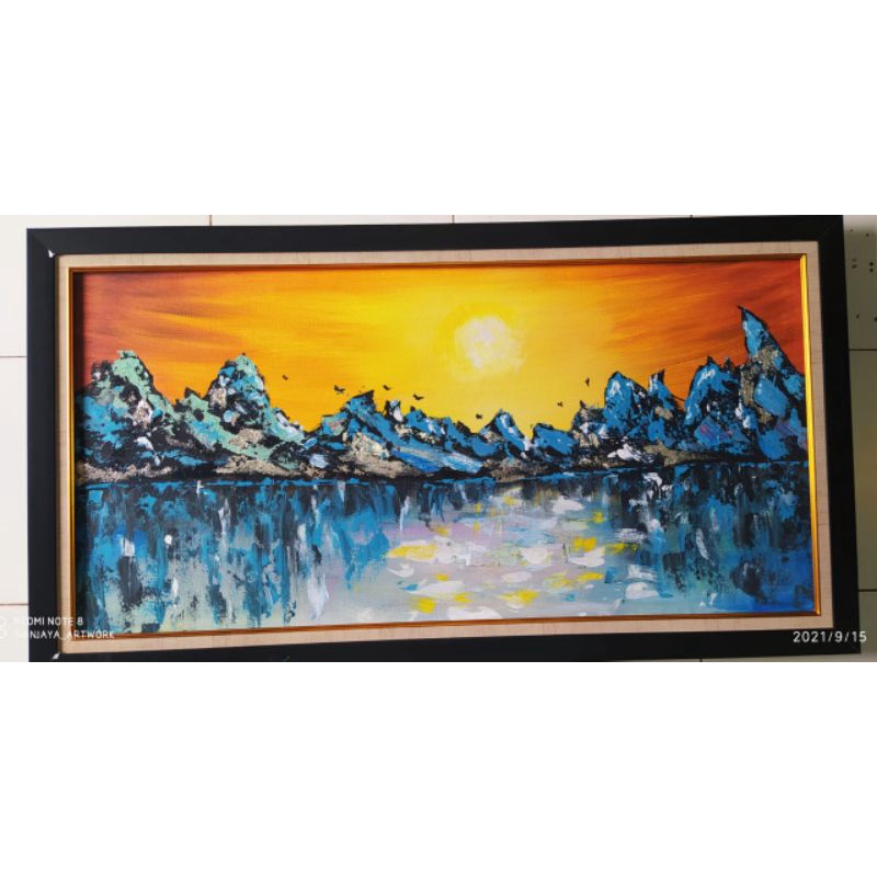 Jual Lukisan abstrak unik filosofi kehidupan abstrak minimalis asli ...