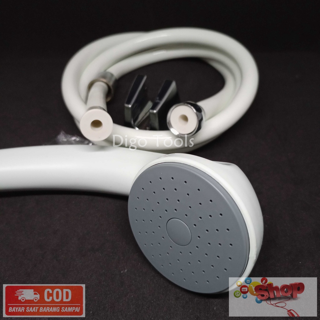Jual Hand Shower Kamar Mandi Putih PVC Shower Mandi | Shopee Indonesia