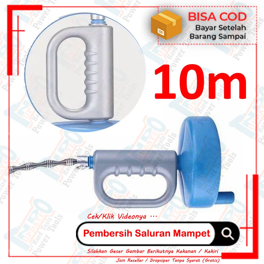 Jual Kawat Sodokan Panjang 10 Meter Pembersih Saluran Mampet Pipa Air ...