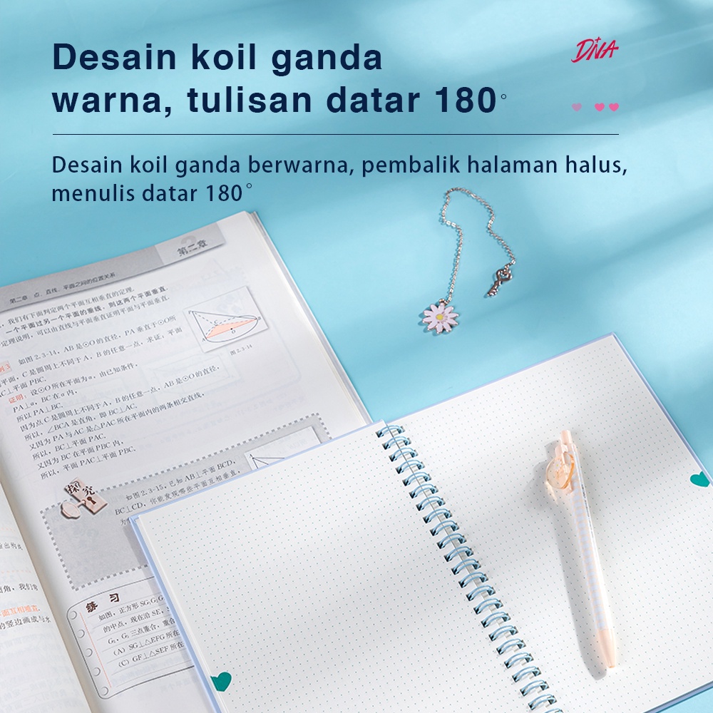 Jual Deli Spiral Buku Agenda / Planner Diary Book A5 60 lembar kertas 3 ...