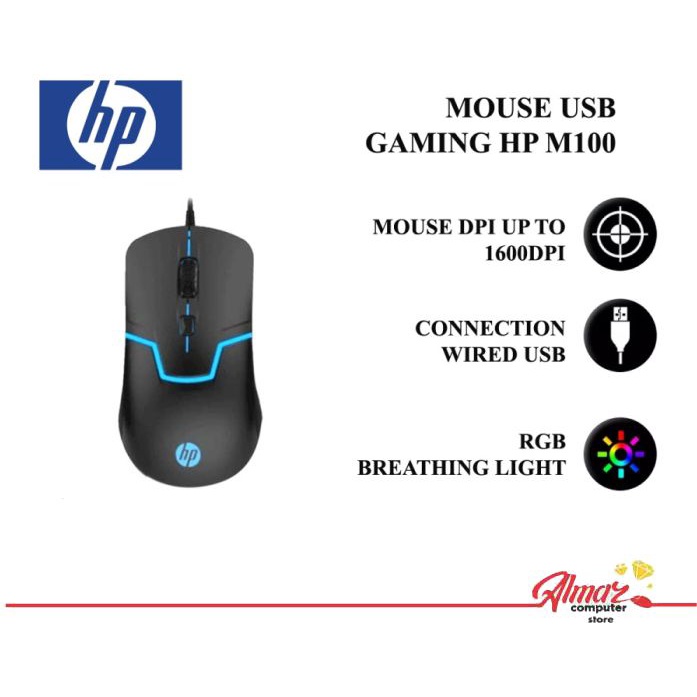 Jual Mouse Gaming HP M100 | Shopee Indonesia