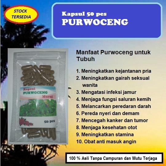 Jual Kapsul Purwoceng 50 pcs | Shopee Indonesia