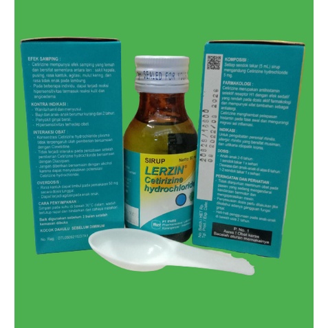 Jual LERZIN SYRUP 60ML | Shopee Indonesia