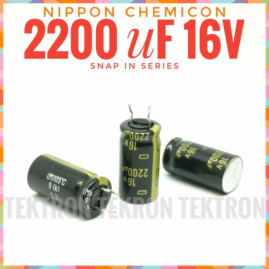 Jual Nippon Chemicon 2200uF 16V 105C Gold series Audiophile | Shopee ...