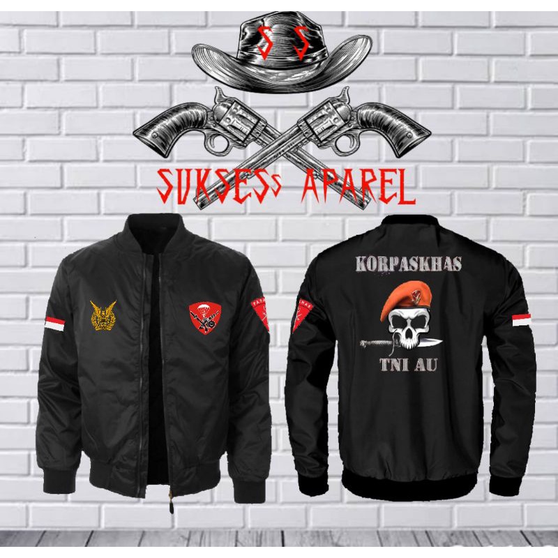Jual jaket paskhas bomber/korpaskhas/tni au | Shopee Indonesia