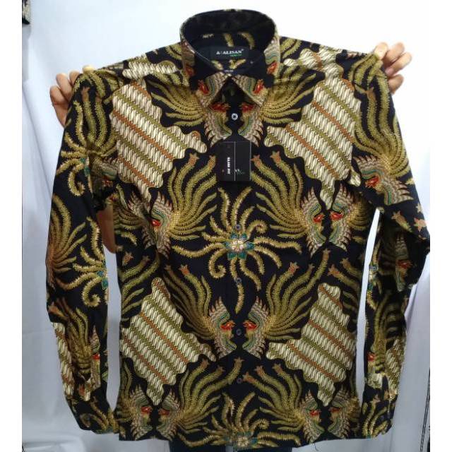 Jual Kemeja Pria Batik ALISAN Panjang Slimfit Motif Phoenix Ganda Hijau ...