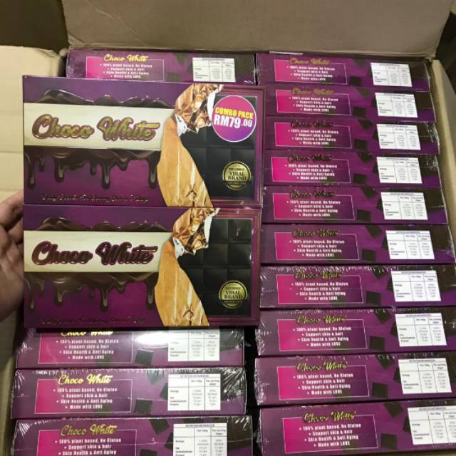 Jual Promo Chocowhite original malaysia 1 box (10shaset) | Shopee Indonesia