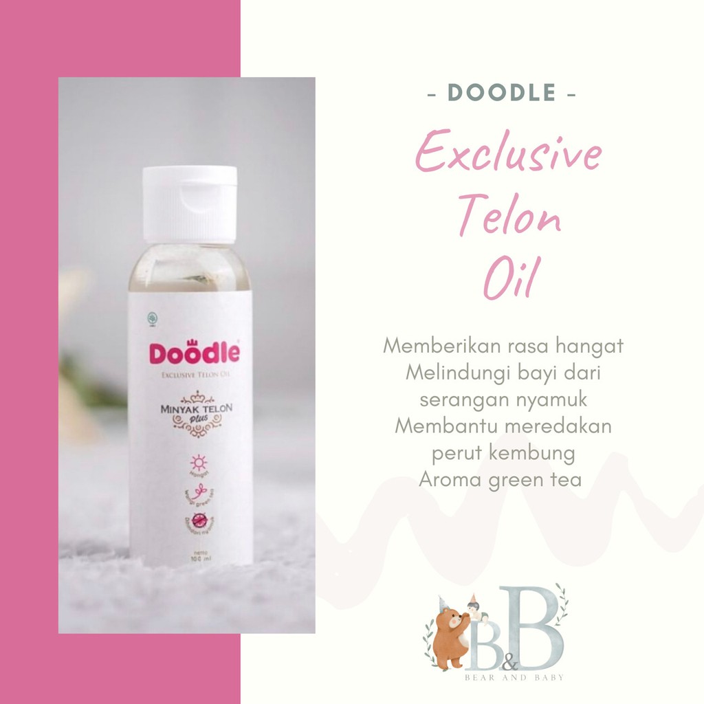 Jual DOODLE EXCLUSIVE TELON OIL 60 ML & 100 ML (DOODLE MINYAK TELON ...