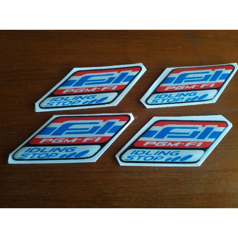 Jual stiker sticker fi idling stop thailand timbul | honda | Shopee ...