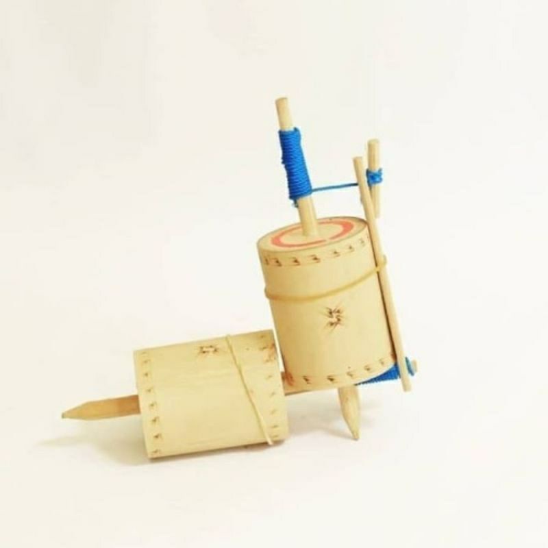 Jual Mainan Tradisional Gangsing Bambu, pletokan & egrang batok kelapa ...