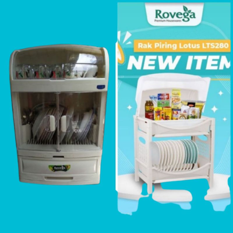 Jual LEMARI RAK PIRING ROVEGA DISH DRAINER PLADYS / LOTUS PLASTIK ...
