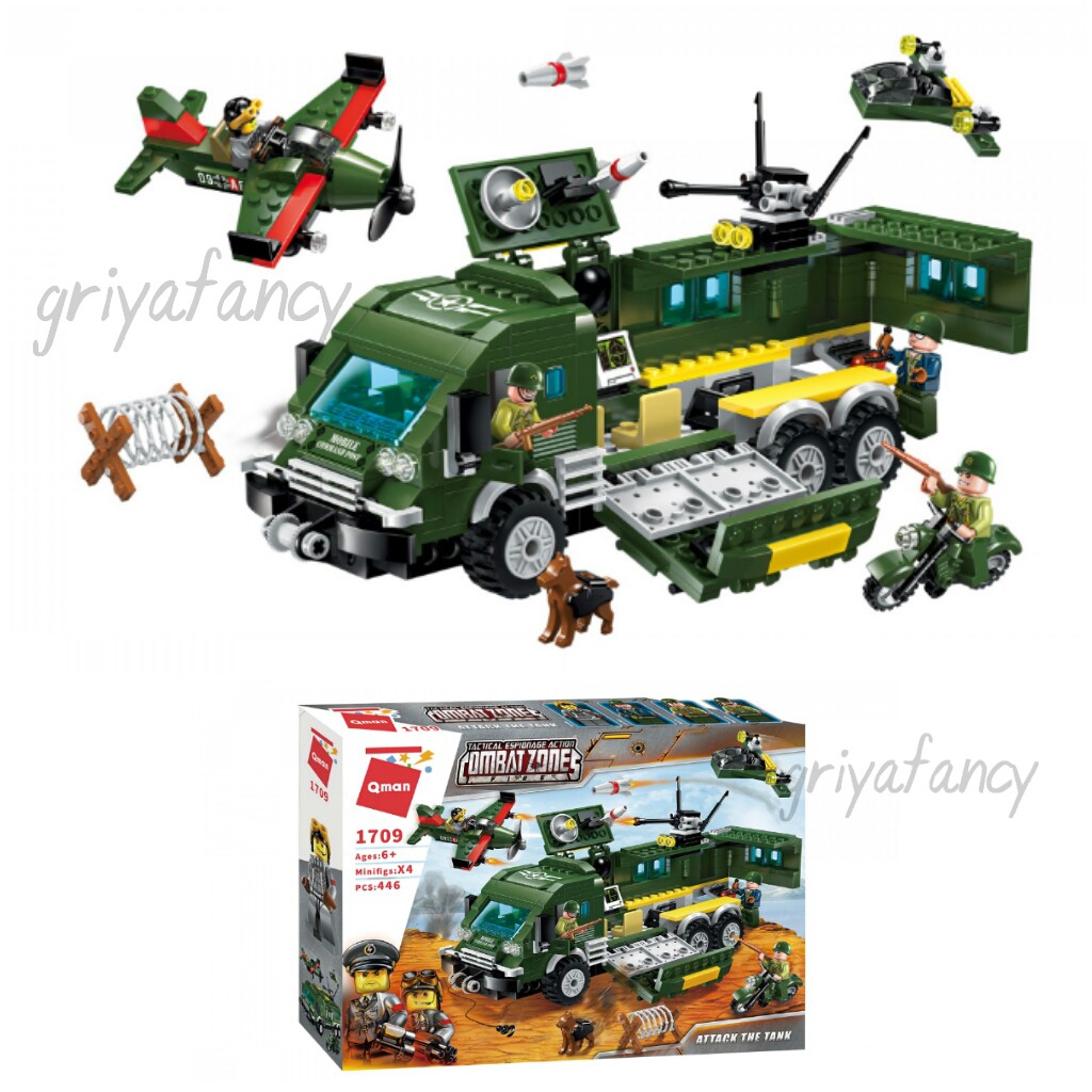 Lego Qman Combat Zones 1709 Attack The Tank Kendaraan Perang Militer ...