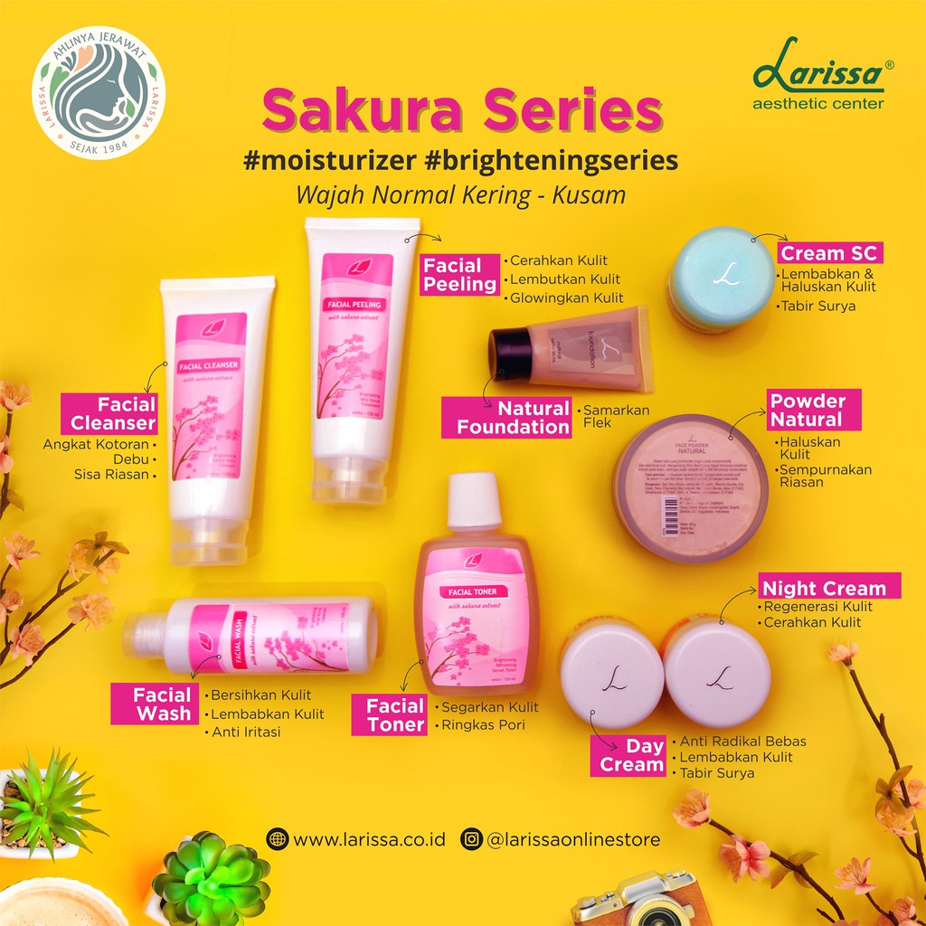 Jual Larissa Starterpack Wajah Normal - Kering (with SAKURA EXTRACT ...