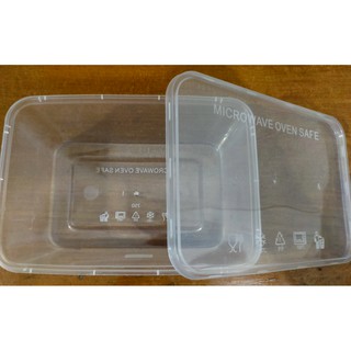 Jual Kotak Makan Plastik 750 ml / Thinwall Kotak 750 ml / Rectangle 750 ...