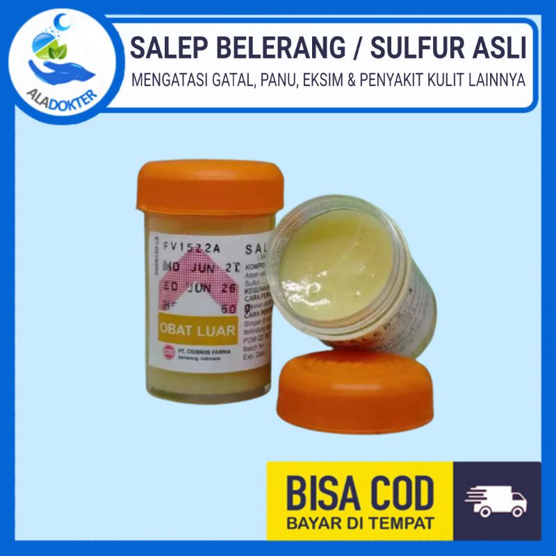 Jual Salep Belerang Sulfur Obat Gatal Penyakit Kulit Infeksi Jamur ...