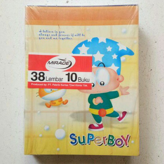 Jual Buku Tulis Mirage 38 Lembar 1 Pak Isi 10 Buku | Shopee Indonesia