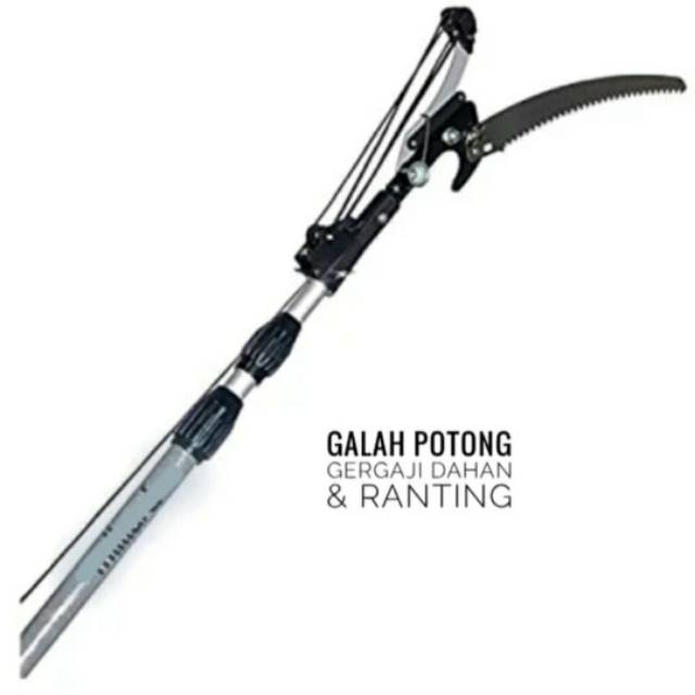 Jual Tree Pruner Galah Tongkat 3 Meter Pemotong Gergaji Gunting Dahan Ranting. Gojek Grab ...