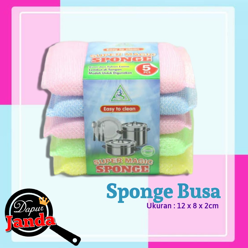 Jual Sponge Busa Cuci Piring / spons warna Bagus dan Lembut | Shopee ...