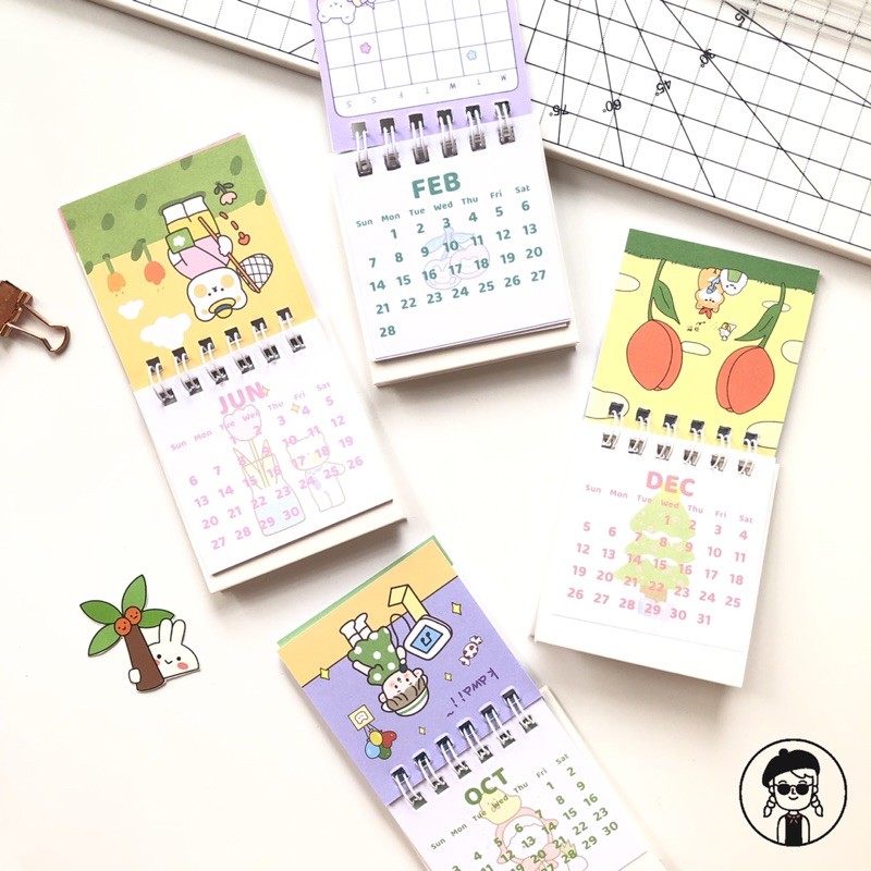 Jual 2021 Mini Desk Calender (Kalender meja/kalender duduk/kalender ...