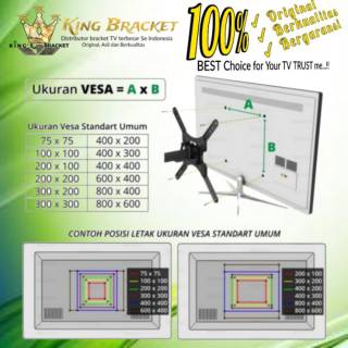 Jual Bracket Tv LED LCD 32" s/d 55" inch LEBIH TEBAL!! Universal 55 50 ...