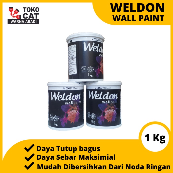 Jual CAT TEMBOK WELDON INTERIOR 1 KG | Shopee Indonesia
