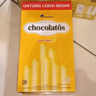 Jual BOX Chocolatos Long Wafer Sweet Cheese Wafer Keju Panjang Rasa ...