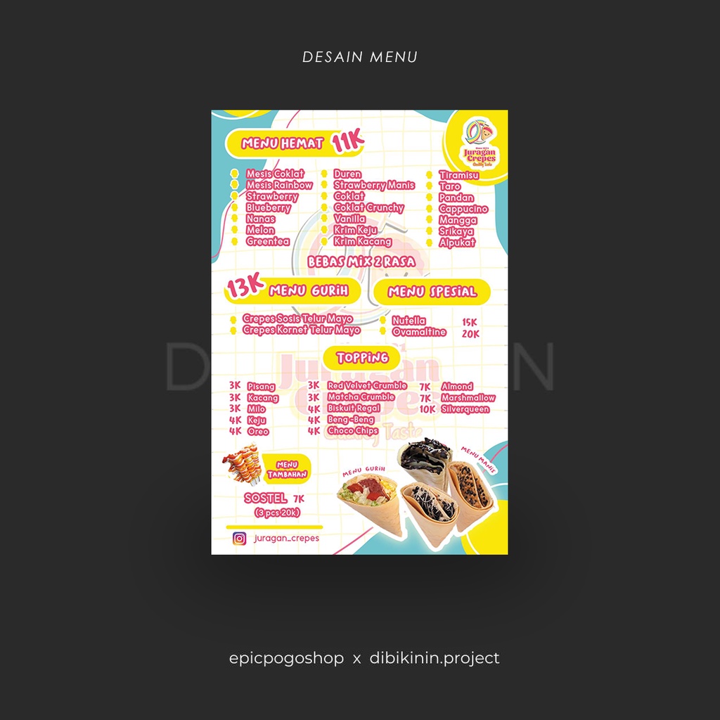 Jual Jasa Desain Menu Makanan/ Jualan | Shopee Indonesia