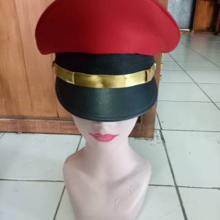topi pet paskibra mayoret drumband | Shopee Indonesia