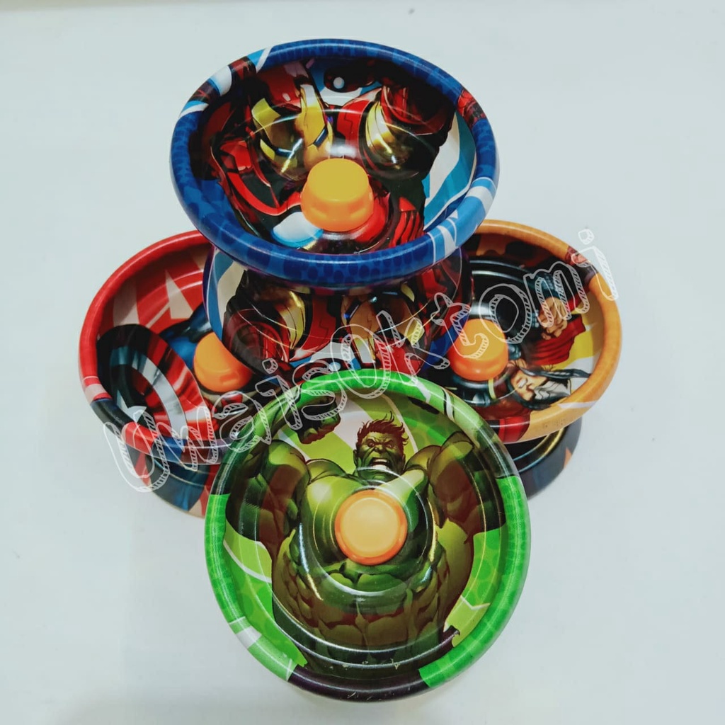 Jual Mainan Yoyo Besi Gambar Super Hero Mainan Anak Yoyo Gambar ...