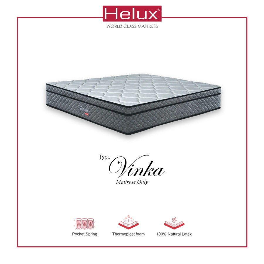 Jual Springbed Latex Pocket Spring Helux Vinka | Shopee Indonesia