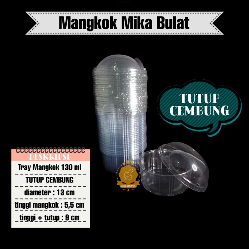 Jual Mangkok Mika Cembung / MK 130 / Mika Bowl / Mika Bento Dome - Bening (pcs) | Shopee Indonesia