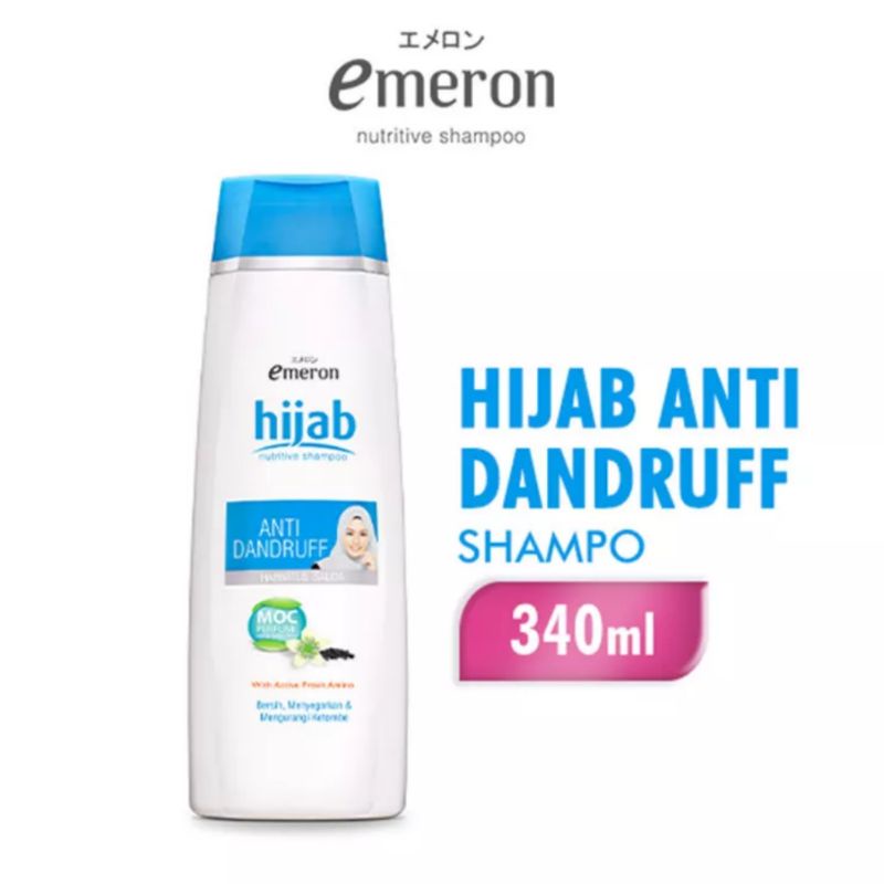 Jual EMERON Hijab Shampoo Anti Dandruff / Anti Ketombe 340 ml | Shopee ...