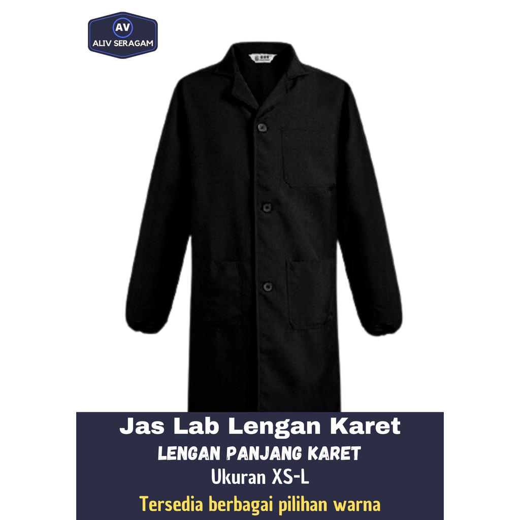 Jual Jas Lab APD Lengan Panjang Karet Ukuran XS-XL Japan Drill | Shopee ...