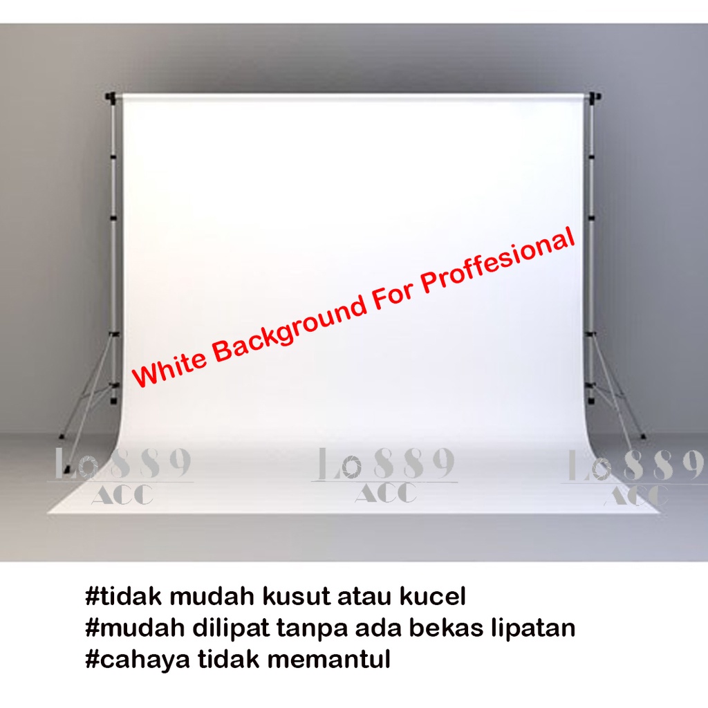 Jual KAIN BACKDROP PUTIH 3X6M STUDIO FOTOGRAFI BACKGROUND PUTIH POLOS ...