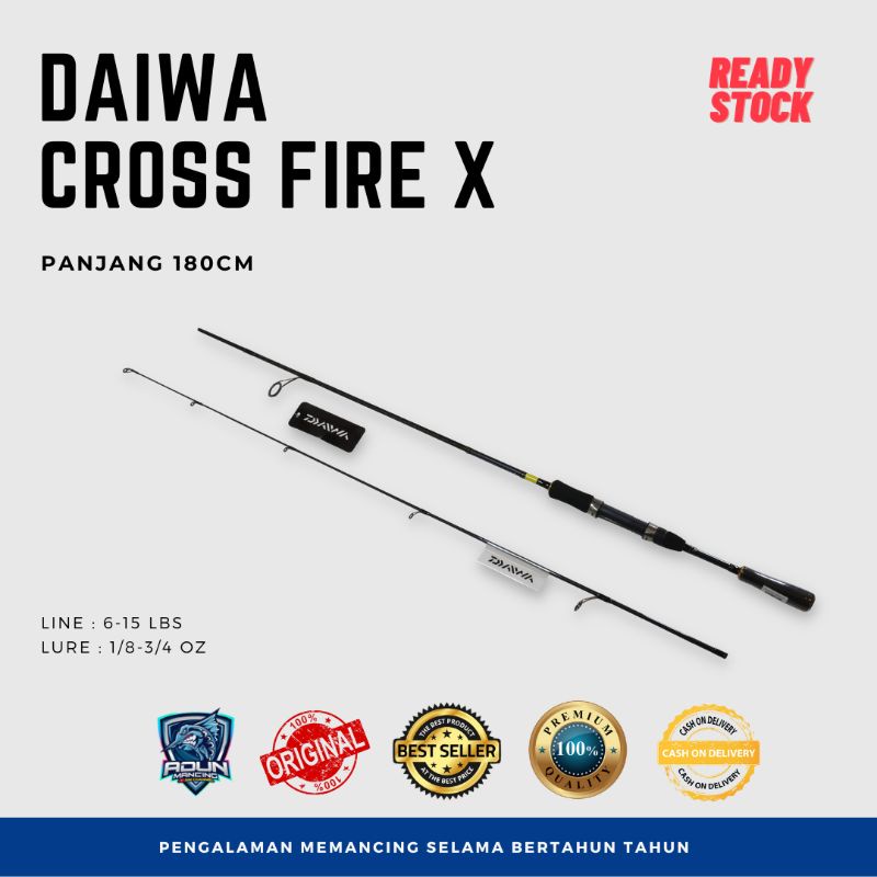 Jual Joran Daiwa Cross Fire X | Shopee Indonesia