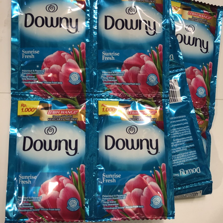 Jual PROMO Downy sunrise fresh 1 renceng isi12 sachet @ 22 ml | Shopee ...