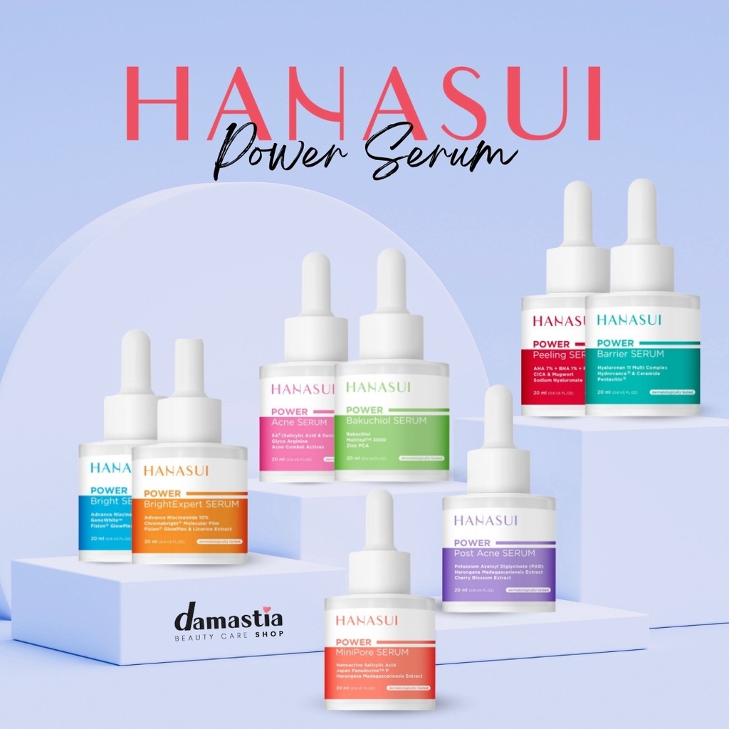 Jual HANASUI Power Serum Acne Peeling Barrier Bright Expert MiniPore ...