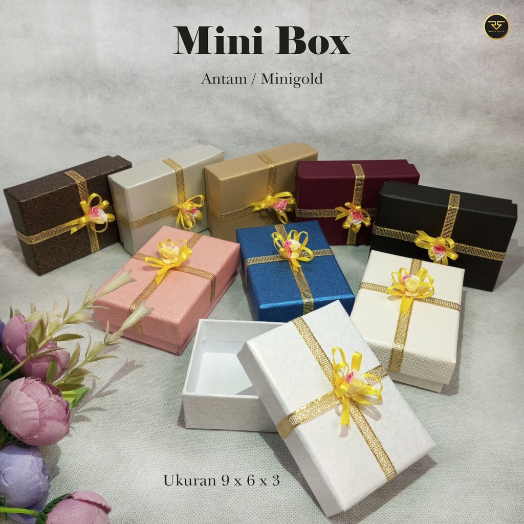 Jual Kotak Mini Gold - Mini Gift Box - Hard box LM - Kotak Box hadiah ...