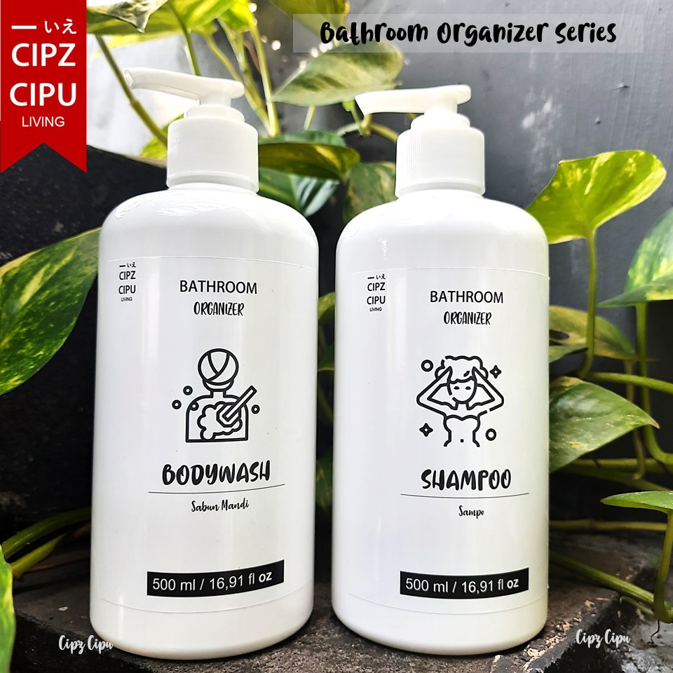 Jual BOTOL SABUN/SAMPO PUMP / BOTOL REFIL-BATHROOM ORGANIZER SERIES ...