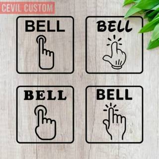 Jual Stiker bell pintu rumah - Bell Sticker custom | Shopee Indonesia