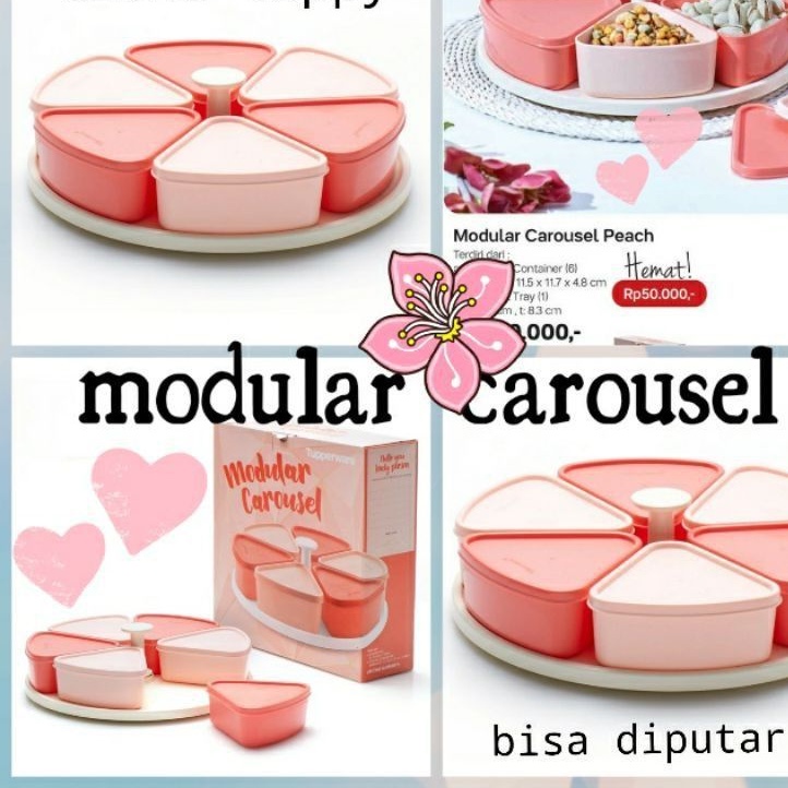Jual wadah snack modular carousel tuperware | Shopee Indonesia