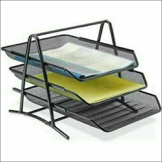 Jual Rak Dokumen / Rak Kertas / Elevated Tray Besi 3 Susun Indonesia ...