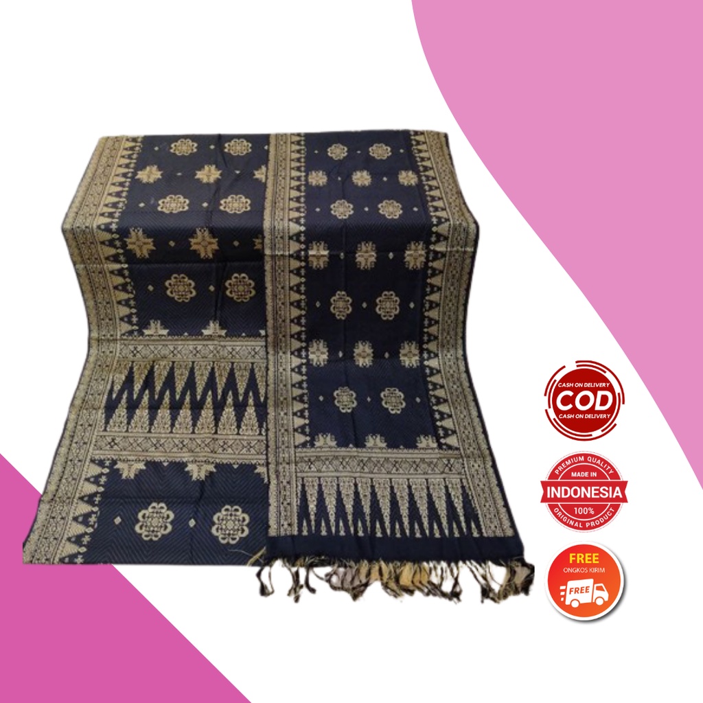 Jual Songket Palembang Set Motif Cantik Manis Hitam Bintang Songket Cek ...