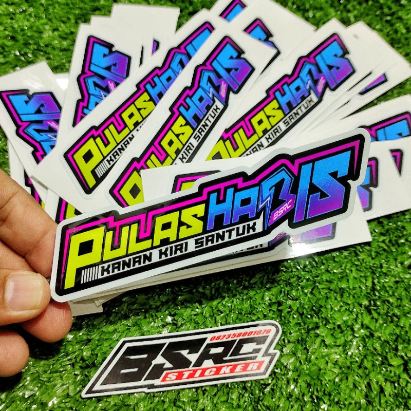 Jual sticker pulas habis kanan kiri santuk / sticker kalimantan ...