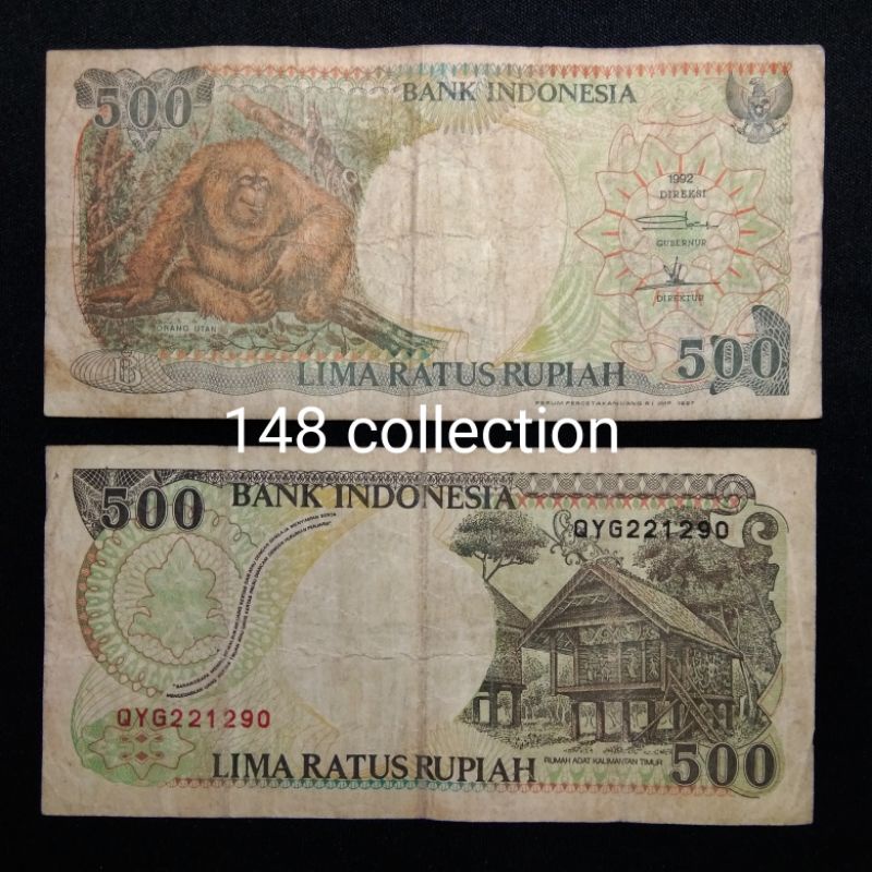 Jual koleksi uang kuno 500 rupiah tahun 1992. 90an | Shopee Indonesia