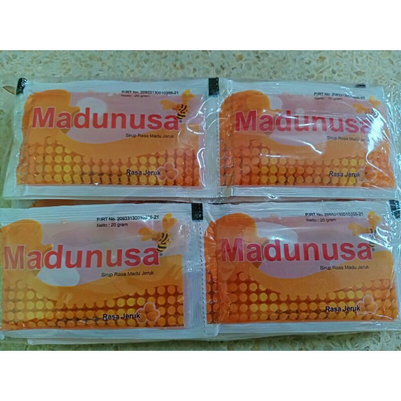 Jual [1 PAK] Madunusa sachet aneka rasa isi 20 sachet/madu Nusa murah ...