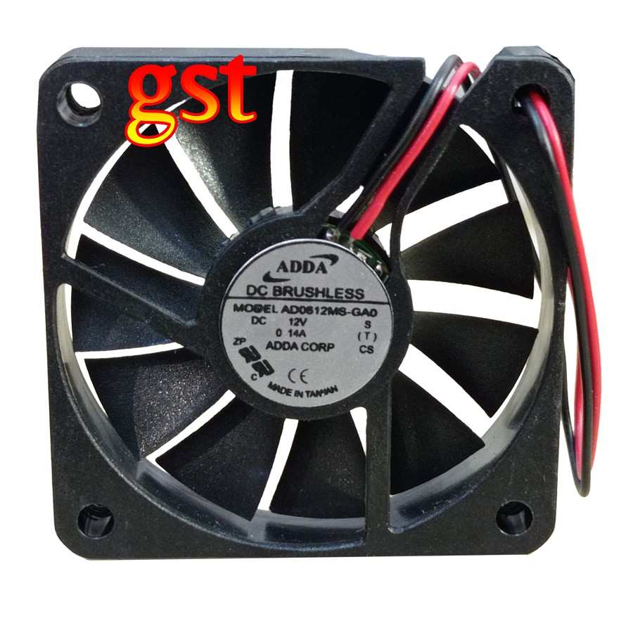 Jual Kipas Fan DC 12V Power 6x6x1.2 cm 6 cm tipis 1.2 cm | Shopee Indonesia