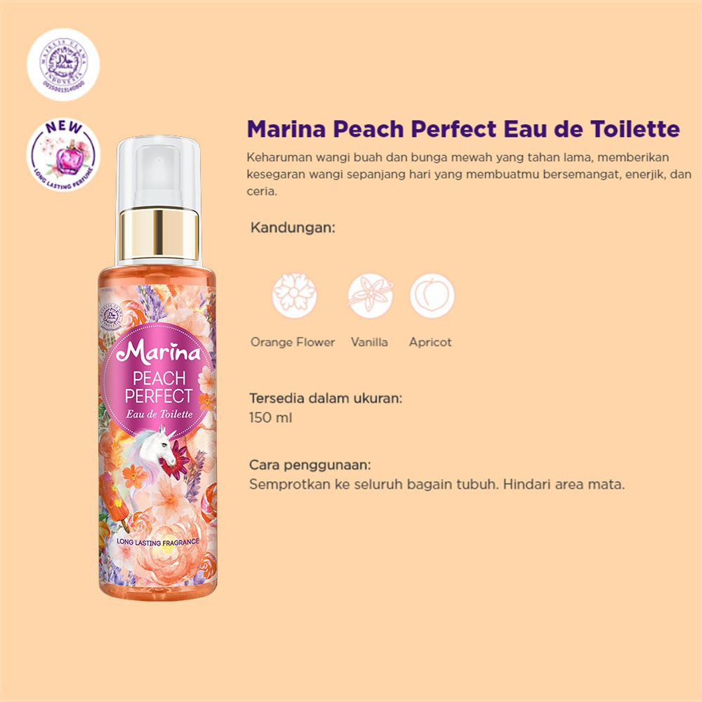 Jual Marina Peach Perfect Eau de Toilette 150 ml | Shopee Indonesia