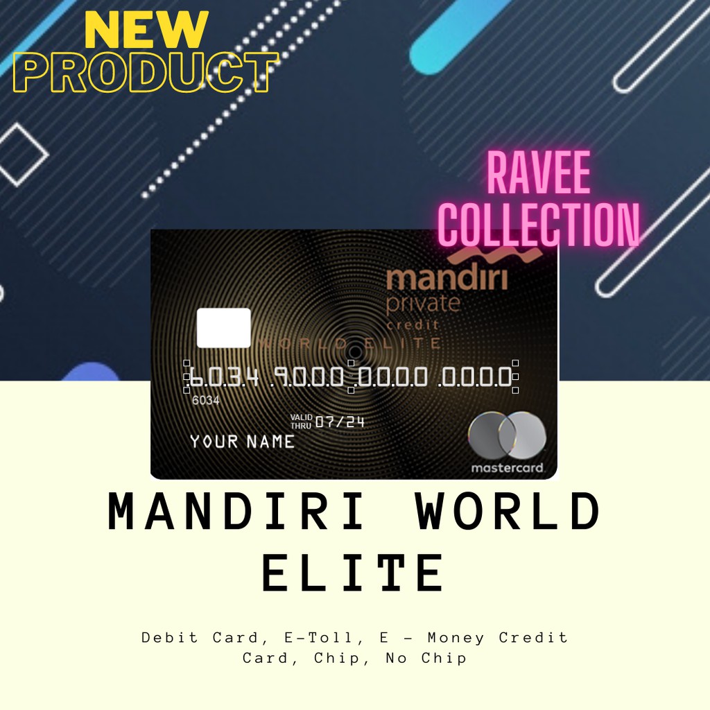 Jual Stiker ATM, Skin Guard ATM/Debit Card/Credit Card Mandiri World ...